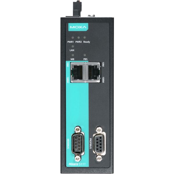 Moxa MGate 5111 - Modbus PROFINET to PROFIBUS slave gateway